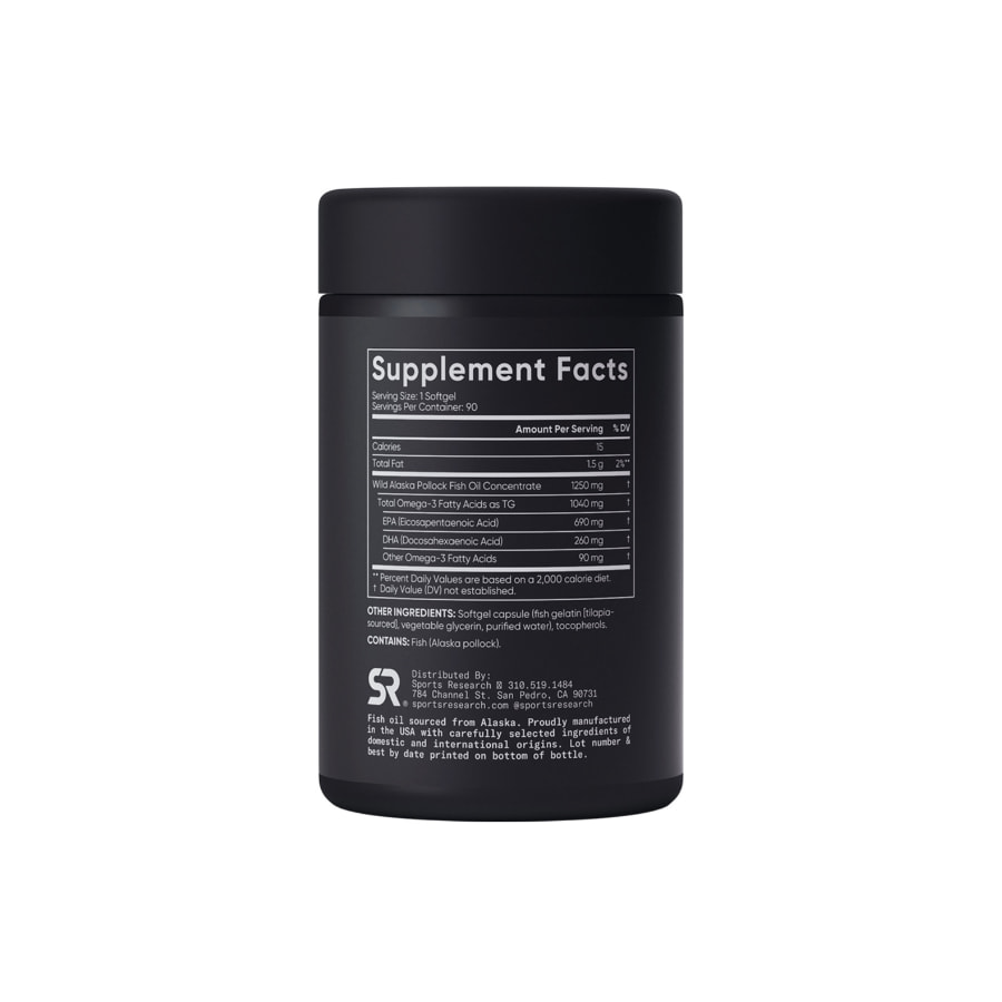 Dầu Cá Sports Research Omega 3-Fish Oil 1250mg, 90 Viên - NTPstore123